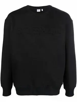 Aspesi Logo-print Crew Neck Sweatshirt - Black