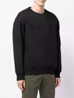 Aspesi Logo-print Crew Neck Sweatshirt - Black