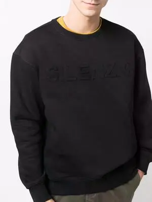 Aspesi Logo-print Crew Neck Sweatshirt - Black