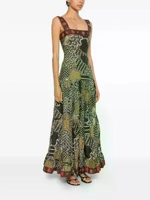 PHILIPPA 1970 Zita Abstract-print Maxi Dress