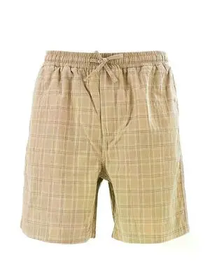 FORET Check-pattern Drawstring Shorts