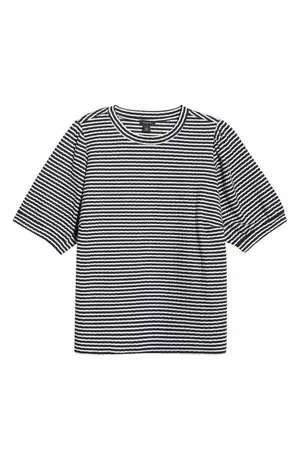 Halogen Stripe Puff Sleeve T-shirt