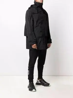 Dsquared2 Logo-print Hooded Mid-length Coat