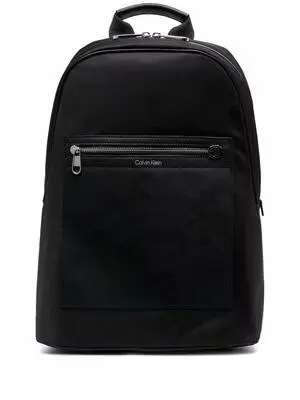 Calvin Klein Embossed-logo Backpack - Black