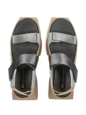 United Nude Touch-strap Platform Sandals - Grey