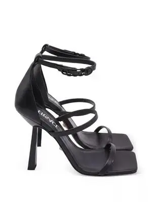 Versace Leather Safety Pin High-heeled Sandals