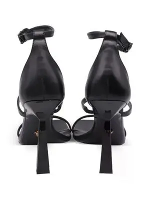 Versace Leather Safety Pin High-heeled Sandals