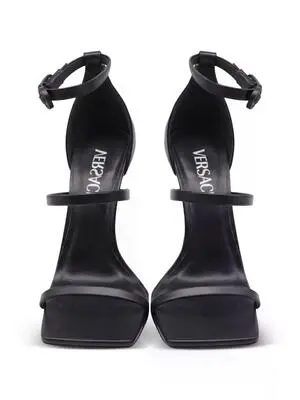 Versace Leather Safety Pin High-heeled Sandals