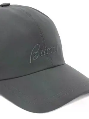 Brioni Logo-embroidered Baseball Cap - Grey