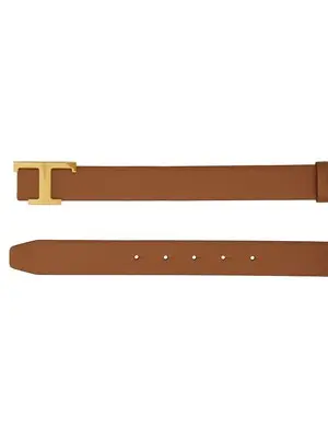 TOD'S T Timeless Reversible Belt - Brown