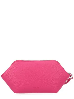 GANNI Logo Pouch - Fuchsia