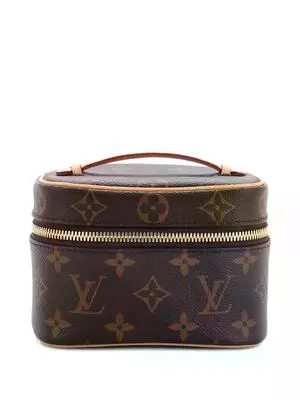 LOUIS VUITTON Vanity Case Monogram Canvas Nano Pouch - Brown