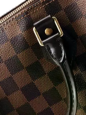 LOUIS VUITTON Speedy Handbag Damier 25 Satchel - Brown