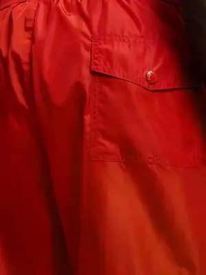 Moncler Logo-patch Drawstring Swim Shorts - Red