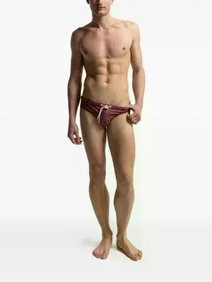MOSSO SUN WEAR Geometric-print Swim Trunks