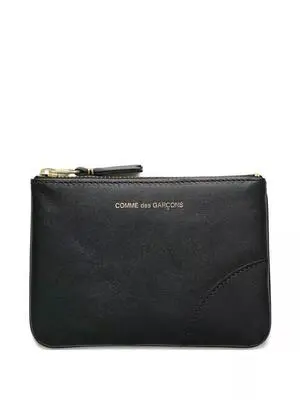 Comme Des Garçons Zip-up Leather Wallet - Black
