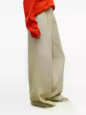 TWP Pleated Wide-leg Trousers - Neutrals