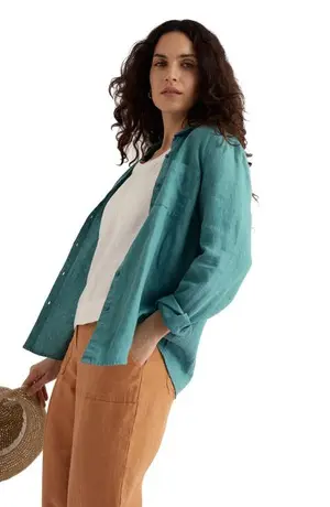 SEASALT CORNWALL Hazel Branch Linen Shirt