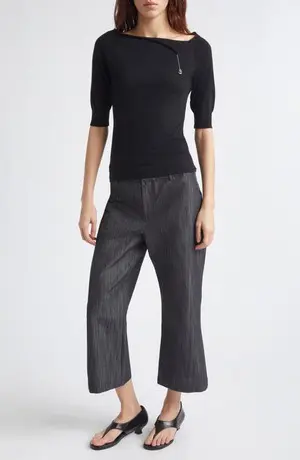 Paloma Wool Cain Crystal Tassel Cotton Sweater