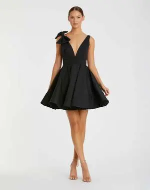 Mac Duggal V Neck Cocktail Dresses