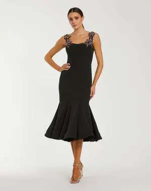 Strappy Scoop Neck Cocktail Dress