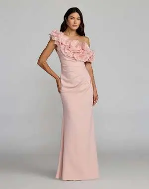 Women's Frill Detail Evening Gowns
