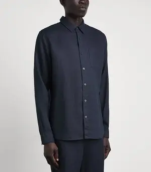 Vince Linen Patch Pocket Shirt