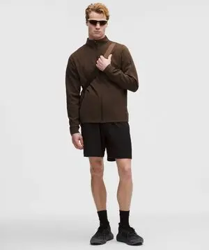 Lululemon Abc Textured Wovenair Pull-on Short 7 - Black