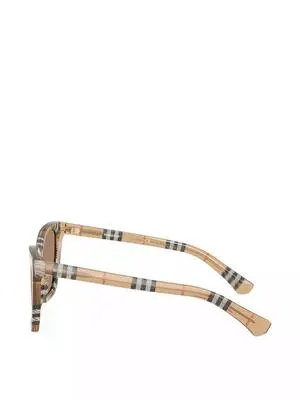 Burberry Check-pattern Sunglasses - Neutrals