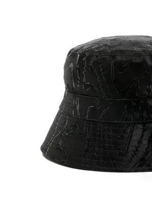 Rains Patterned Bucket Hat - Black