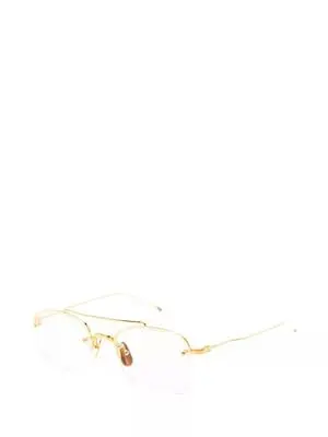 Thom Browne Browline-frame Eyeglasses - Gold