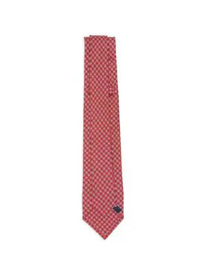 BARBA NAPOLI Floral-pattern Neck Tie - Red