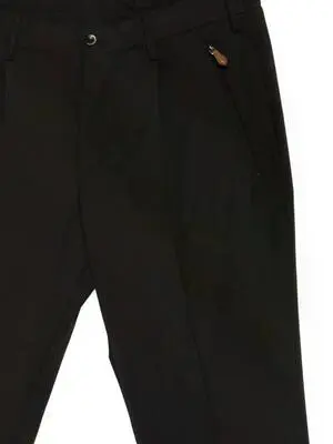 PT TORINO Pressed-crease Elasticated-waistband Trousers