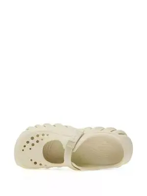 CROCS Echo Perforated Touch-strap Slip-ons - Neutrals