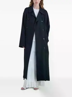 FFORME Leonie Double-breasted Trench Coat - Black