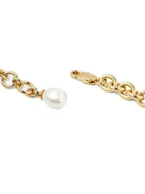YOJ Agape Heart Pearl Chain Bracelet