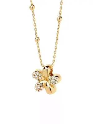 YOJ Crystal Flower Pendant Necklace