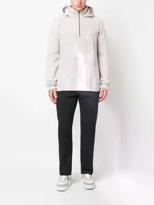 Herno Long-sleeve Hooded Wool Jumper