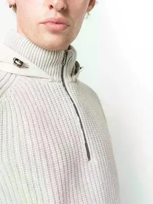 Herno Long-sleeve Hooded Wool Jumper