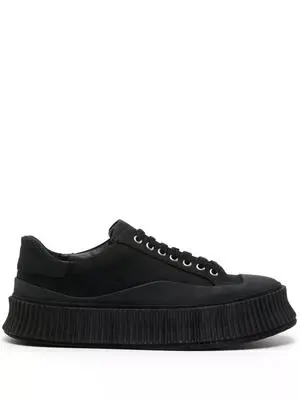 JIL SANDER Vulcanised-sole Low-top Sneakers - Black
