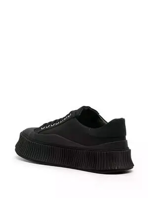 JIL SANDER Vulcanised-sole Low-top Sneakers - Black