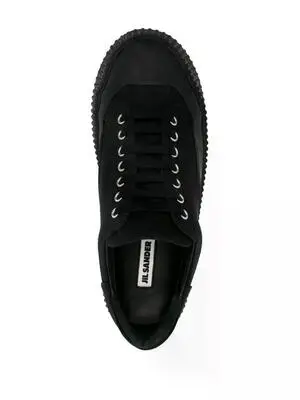 JIL SANDER Vulcanised-sole Low-top Sneakers - Black