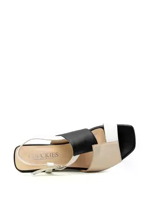 CHUCKIES Leather Slingback Sandals