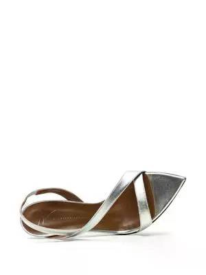 GIUSEPPE ZANOTTI Intriigo Crossover-strap Sandals - Silver