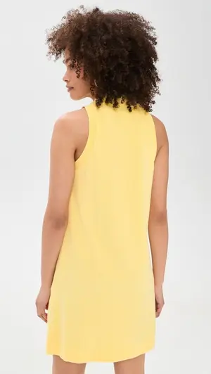 Hunza G Terry Towelling Tennis Mini Dress - Butter
