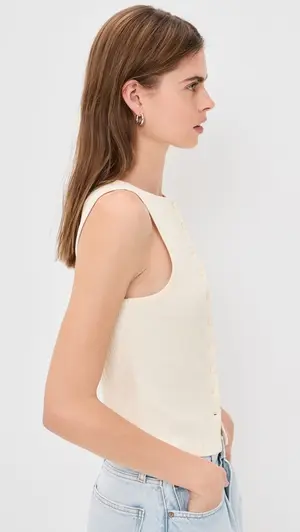 Madewell Ribbed Button-up Tank