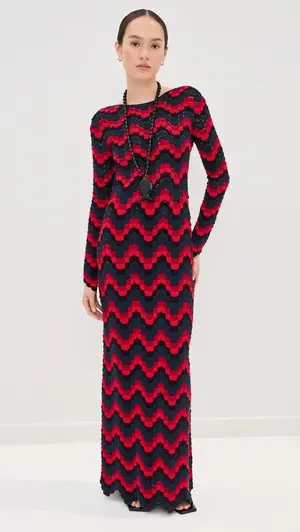 Escvdo Ursula Crochet Maxi Dress