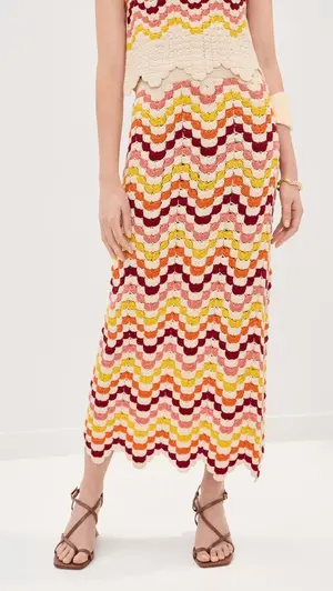 Escvdo Safi Crochet Skirt
