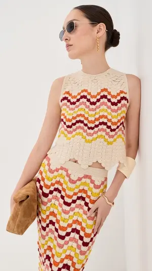 Escvdo Cuenca Crochet Top