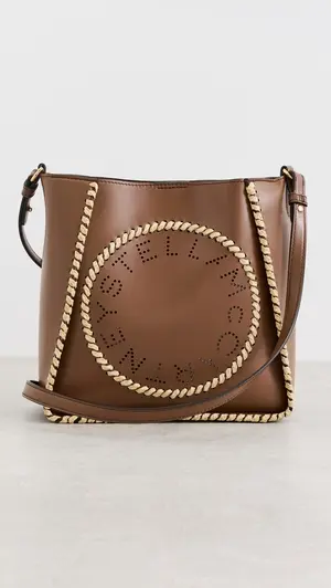 Stella McCartney Raffia Trim Crossbody Bag